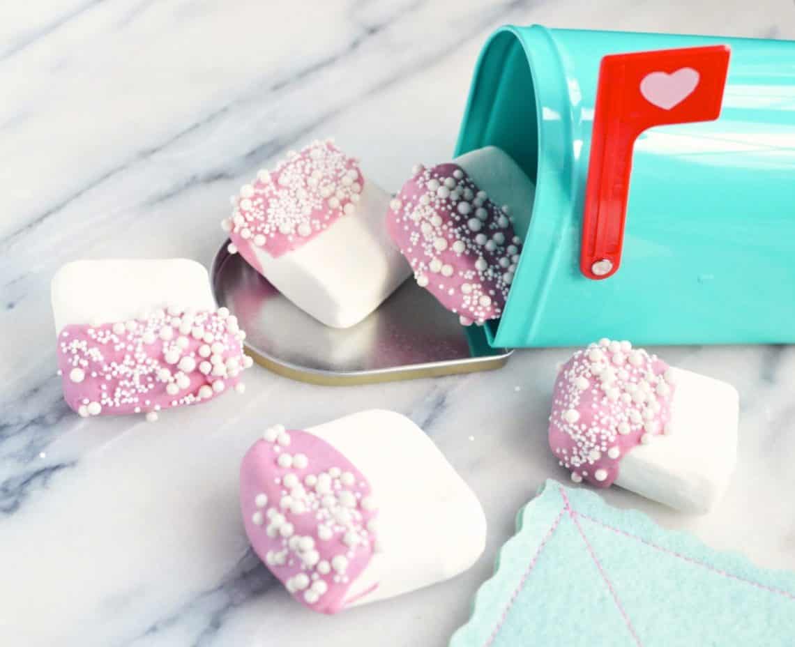 Make Valentine Chocolate Dipped Marshmallows for Your Sweetheart