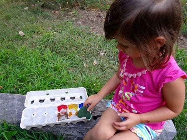 An Outdoor Sensory Learning Activity For Toddlers