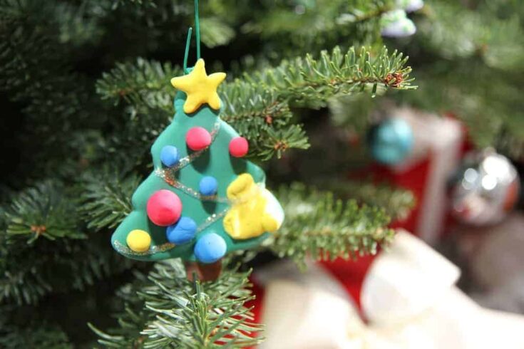 Toddler DIY Project: Crayola Model Magic Christmas Ornaments
