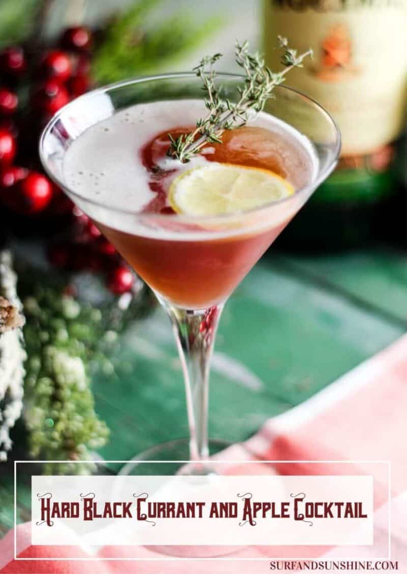 Hard Black Currant Apple Cocktail Recipe