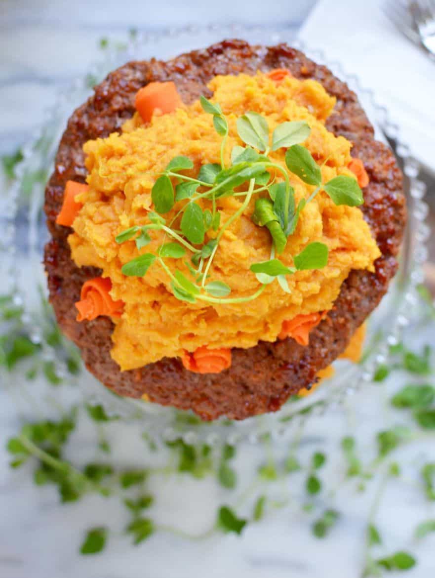 Meatloaf Cake with Sweet Potato Icing – Surf and Sunshine