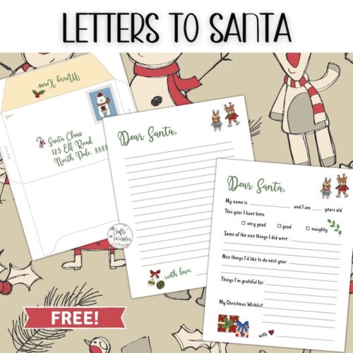 4 Free Printable Letters To Santa + How To Get A Reply
