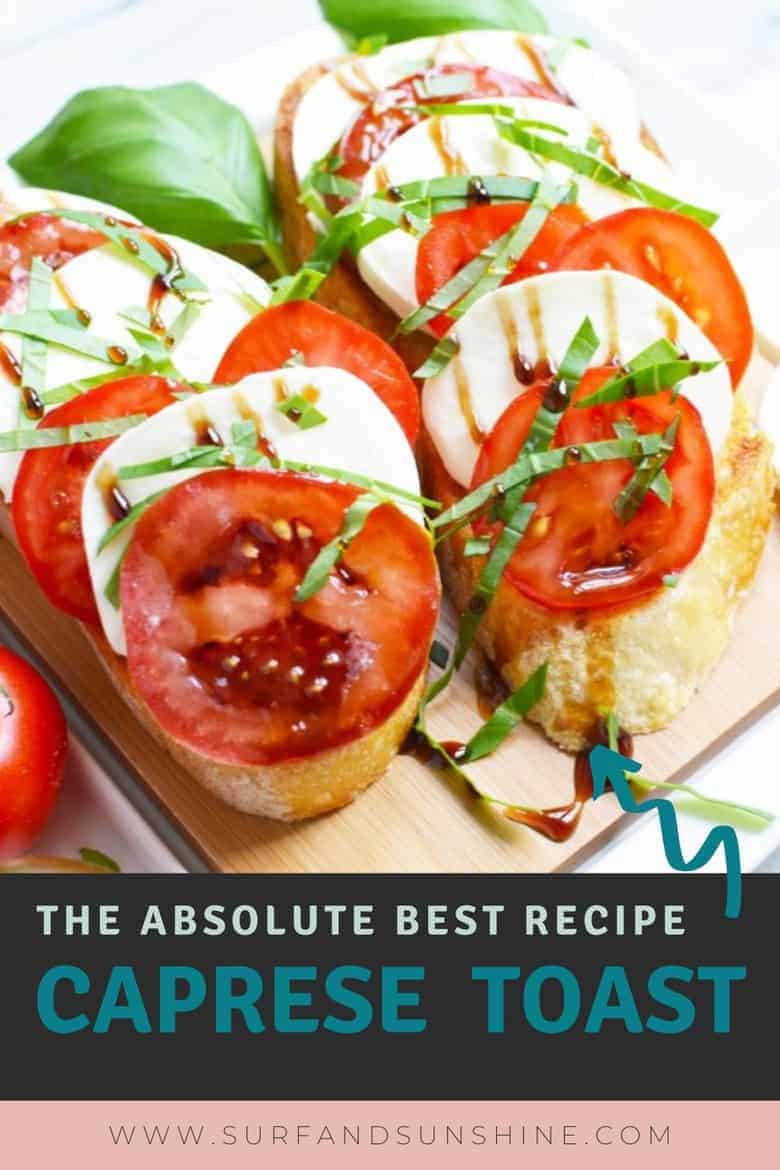 You Need This Secret Ingredient For The Best Caprese Toast Recipe