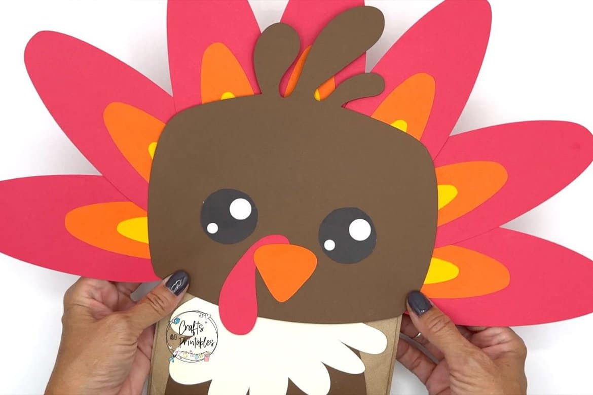 Free Paper Bag Turkey Craft For Kids