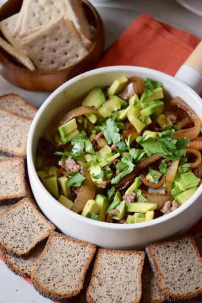 The Ultimate Avocado And Beef Fiesta Dip Recipe