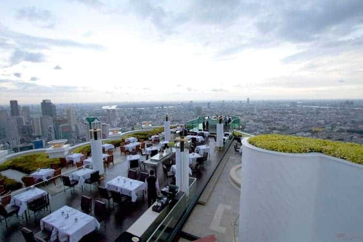 Breathtaking Views Of Bangkok From The Sky Bar At Sirocco